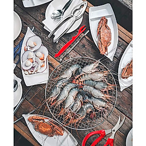 10 Pcs Seafood Tools Set - Crab Lobster Crackers Stainless Steel Forks Opener Shellfish Lobster Crab Leg Sheller Seafood Scissors