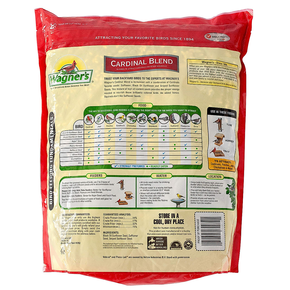 Wagner's Cardinal Blend Wild Bird Food (6-Pound) and Safflower Seed (5-Pound)