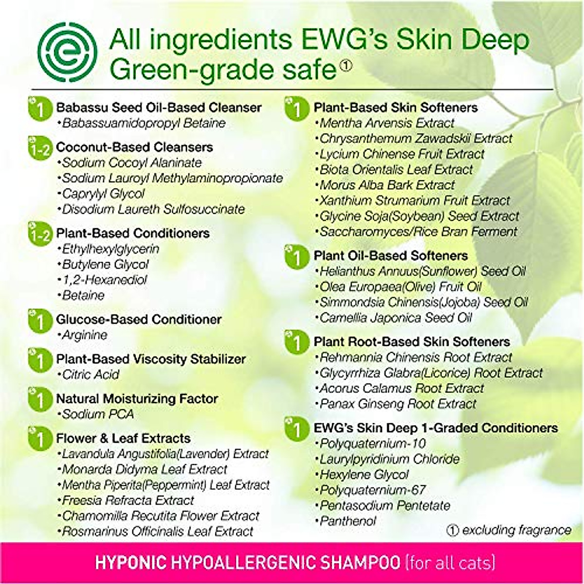 HYPONIC Hypoallergenic Premium Shampoo for All Cats (Scented, 10.14 oz) - Cat Shampoo for Dry Skin, Dandruff, Allergy