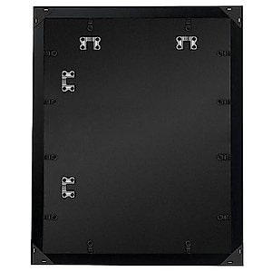 Americanflat 16x20 Poster Frame in Black - Composite Wood with Polished Plexiglass - Horizontal and Vertical Formats for Wall with Included Hanging Hardware