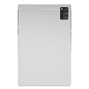 SHYEKYO Tablet, Octa Core Processor USB C Port 10.1-inch Tablet US Plug 100‑240 V for Study and Work (Silver)