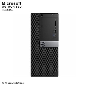 DELL 7050 Mini Tower Desktop Intel i7-7700 UP to 4.20GHz 32GB DDR4 New 1TB NVMe SSD + 2TB HDD USB Wi-Fi BT Dual Monitor Support Wireless Keyboard and Mouse Win10 Pro (Renewed)