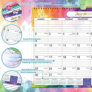 2023-2024 Wall Calendar - Jul.2023 - Dec.2024, 18 Months Wall Calendar 2023-2024, Monthly Calendar with Julian Date, 15 x 11.5 in, Twin-Wire Binding, Great for Hanging on The Wall, Color Design