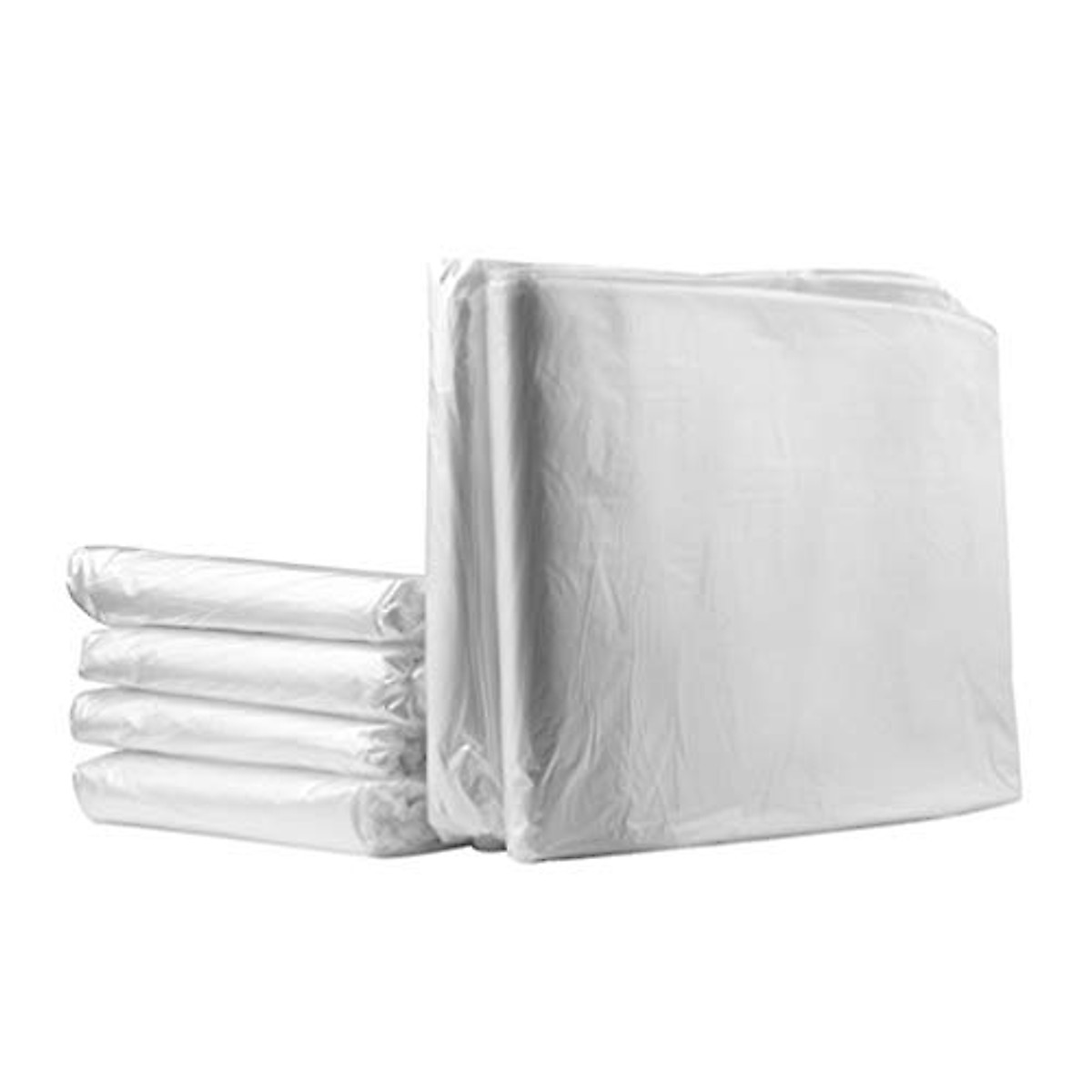 Hemoton White Garbage Bags Clear Garbage Bags, 50 pcs Trash Bags Garbage Bags, Wastebasket Bin Liners, Thickened Trash Bags for Bathroom Bedroom Office Garbage Can (90 * 70cm) Comforter Storage Bag