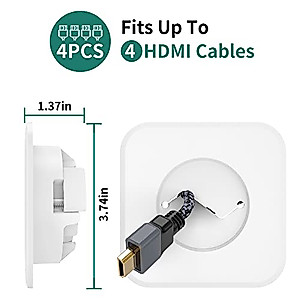 HomeMount TV Cord Hider Kit- Wire Hider Kit for Wall Mount TV, Cable Management Kit Hides TV Wires Behind The Wall（White）