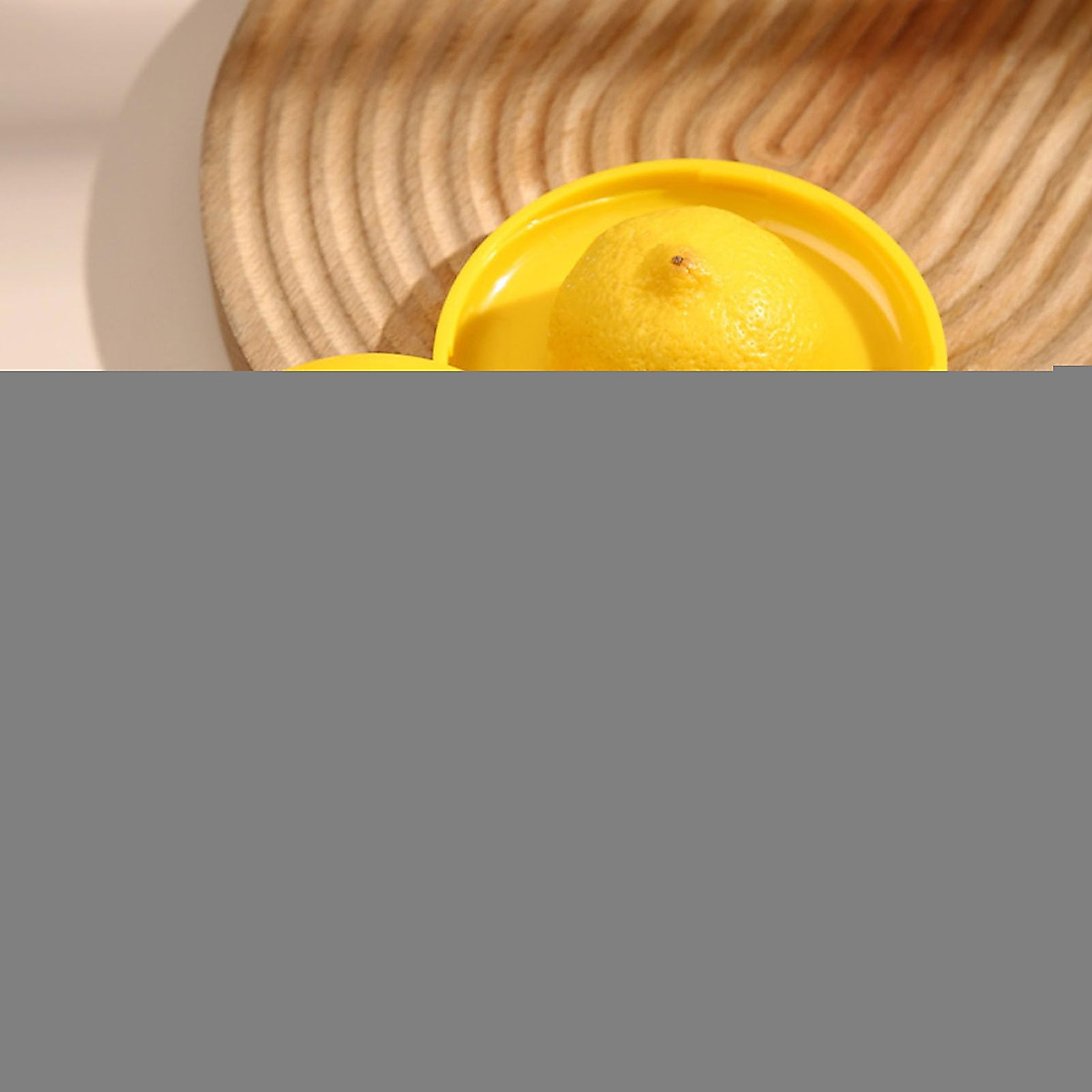 4 Pieces Storage Set Fruit Vegetable Shaped Savers Storage Box, Avocado, Onion, Tomato, and Lemon Reusable Refrigerator Storage Box for Food Fresh-Keeping, Fresh-Keeping Container