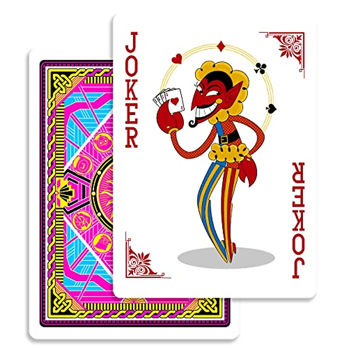 My Pet Elephant Cartoon Pack of Playing Cards - Premium Fancy Card Game with Jokers Included