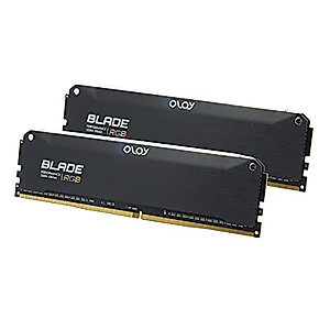 OLOy DDR4 RAM 16GB (2x8GB) Blade Aura Sync RGB 3200 MHz CL16 1.35V 288-Pin Desktop Gaming UDIMM (MD4U0832162BRKDE)
