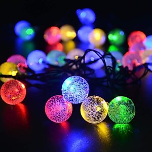 31FT 50LED Solar String Lights Outdoor 8 Modes Waterproof Solar Patio Lights Solar Lights Outdoor Decorative for Garden Yard Home Party Wedding Christmas Garden Solar Lights Patio Lights