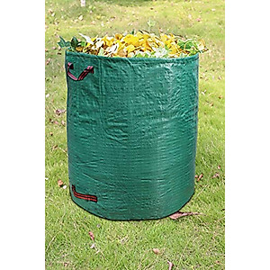 PHYEX 5-Pack 72 Gallons Garden Bag Heavy Duty Gardening Bags, Lawn Pool Garden Leaf Waste Rubbish Plants Grass Bag (5 X 72Gallons)