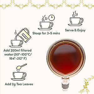 VAHDAM, Assorted Tea Gift Sets - Glow (6.3oz, 90+ Cups) 6 Loose Leaf Tea - Chai Tea, Herbal Tea, Black Tea | Gluten Free, Non GMO | Gifts for Women, Gifts for Men, Gifts for Him/Her