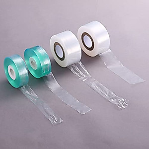 MIDOUWEST 4 Pcs Parafin Grafting Tape for Fruit Trees,Garden Plant Nursery Tape Stretchable Self Adhesive Membrane Clear Floristry Film,Plant Repair Budding Tape
