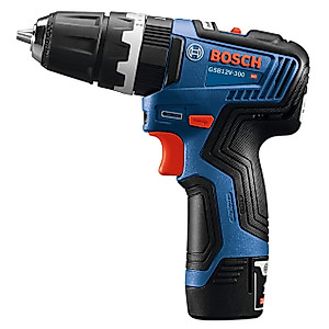 Bosch GSB12V-300B22 12V Max Brushless 3/8 In. Hammer Drill/Driver Kit with (2) 2.0 Ah Batteries