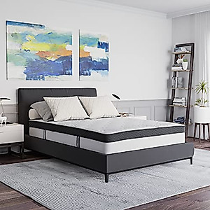 Flash Furniture Capri Comfortable Sleep 12 Inch CertiPUR-US Certified Memory Foam & Pocket Spring Mattress, Full Mattress in a Box White