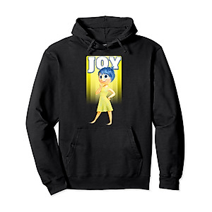 Disney Pixar Inside Out Joy Sunny Retro Portrait Logo Pullover Hoodie