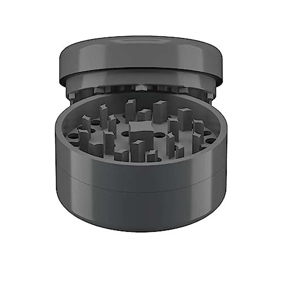 NEW Ceramic 2.5" Herb Grinder - Premium Quality Non-Stick Highly Durable Easy-to-Clean Super Sharp Teeth Portable Multifunctional (Space Gray)