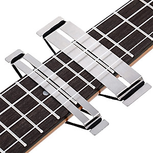 Boao 3 Sets Guitar Fret Protector Fingerboard Guards Stainless Steel Fretboard Protector Bass Guitar Fret Guards for Dressing and Polishing Frets Guitar Tool Luthier Tool Fret Polishing Kit