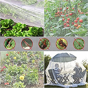 Garden Netting, 2 Pack 10x33Ft Ultra Fine Mesh Netting Pest Barrier Protection Bird Mosquito Net Plants Cover for Vegetables Fruits Flowers Crops Greenhouse Row Cover Raised Bed Patio Mesh Netting