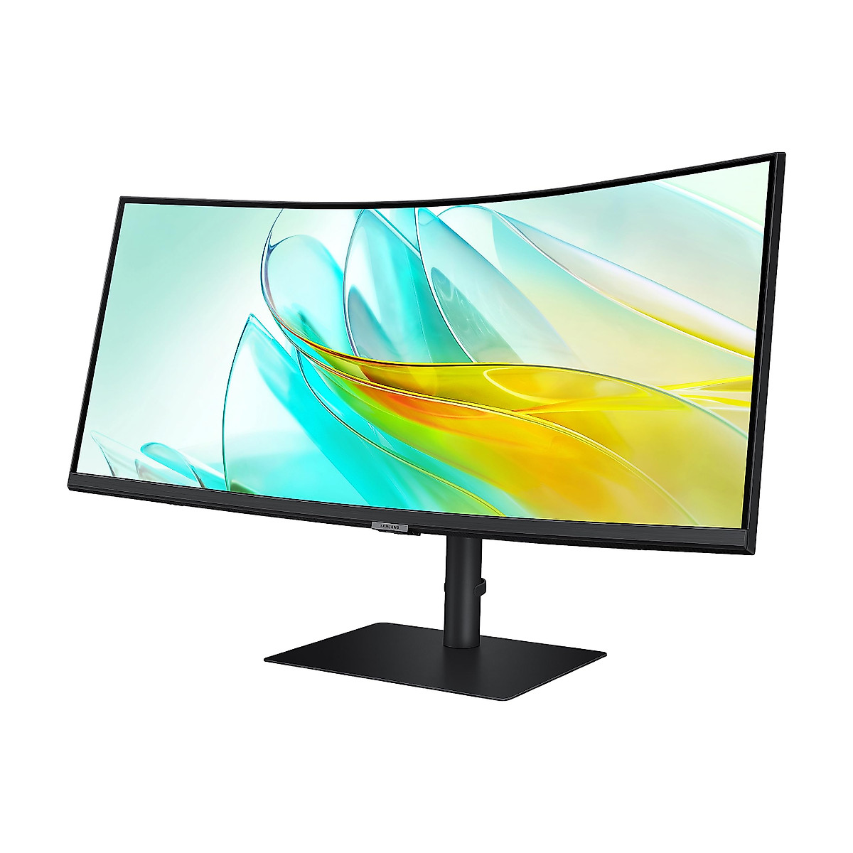 SAMSUNG 34” ViewFinity S65UA Series Ultrawide QHD Curved Monitor, HDR10, 100Hz, 350 nit, USB- C, Adjustable Stand, Intelligent Eye Care, LS34C650UANXGO, Black