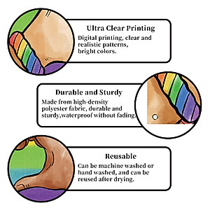 LGBTQ+ Gay Pride Backdrop Pride Flag Decor Gay Lesbian Bisexual Transgender Pride Day Month Parade Rainbow Party Decoration and Supplies for Home