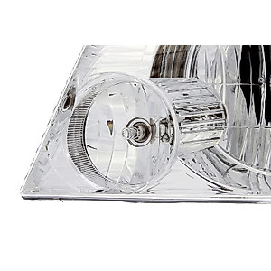 For Ford Explorer Headlights Lamps Set 2002 2003 2004 2005 Halogen Driver and Passenger Side