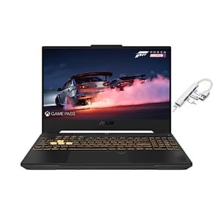 ASUS TUF 15.6" 144Hz FHD Gaming Laptop | 12th Generation Core i7-12700H | 16GB RAM | 512GB SSD | NVIDIA GeForce RTX 4060 | RGB Backlit | Windows 11 Home | Bundle with USB 3.0 Hub