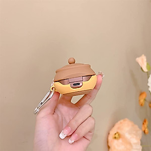 Joie & Joho Soft Silicone Cute Case with Keychain Accessories for Samsung Galaxy Buds 2 Case (2021)/ Galaxy Buds Pro Case (2021)/ Galaxy Buds Live Case (2020) Earbuds Case