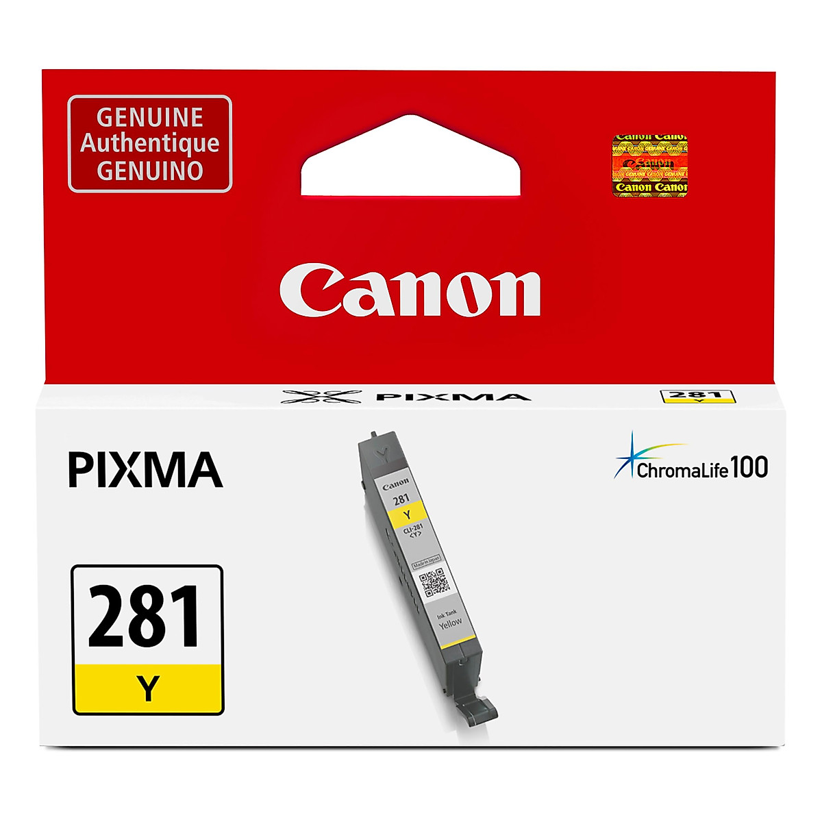 Canon CLI-281 Yellow Ink Tank Compatible to TR8520, TR7520, TS9120 Series,TS8120 Series, TS6120 Series, TS9521C, TS9520, TS8220 Series, TS6220 Series