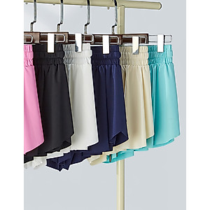 3 Pack Girls Flowy Shorts with Spandex Liner 2-in-1 Youth Butterfly Skirts for Fitness, Running, Sports (Set 1, Youth Medium)