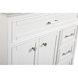 Elegant Kitchen and Bath 36 inch Single Bathroom Vanity Cabinet Set - White