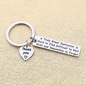 FOTAP Instructor Keychain Instructor Appreciation Gift Instructor Retirement Gift Professor, Mentor Thank You Gift (instructor keychain)