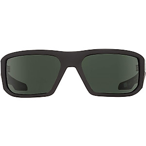Spy Optic McCoy Sunglasses, Soft Matte Black/Happy Gray/Green