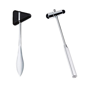 EMI Professional 2-Piece Set: Black Buck and Taylor Reflex Hammers for Comprehensive Neurological Examinations - Perfect for Doctors, Nurses, and Medical Professionals to assess reflex testing