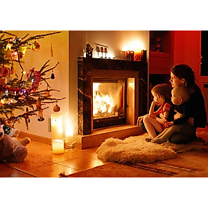 Dulousia Anyneo Ceramic Wood Logs, Gas Fireplace Log, Indoor Outdoor Fire Pits Lifelike Branch Gas Log for Vent Free, Propane, Electric, Gas Inserts (style B-4pcs)