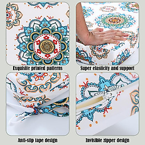 PRIMEPATIO Outdoor Chair Cushions Waterproof, Patio Cushions for Outdoor Furniture, Outdoor Cushions with Ties, Patio Chair Cushions Set of 2