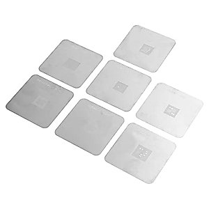 BGA Reballing Stencil, Easy to Operate Stainless Steel Phone Tin Planting Set for Mobile Phone for Qualcomm 7 Pieces