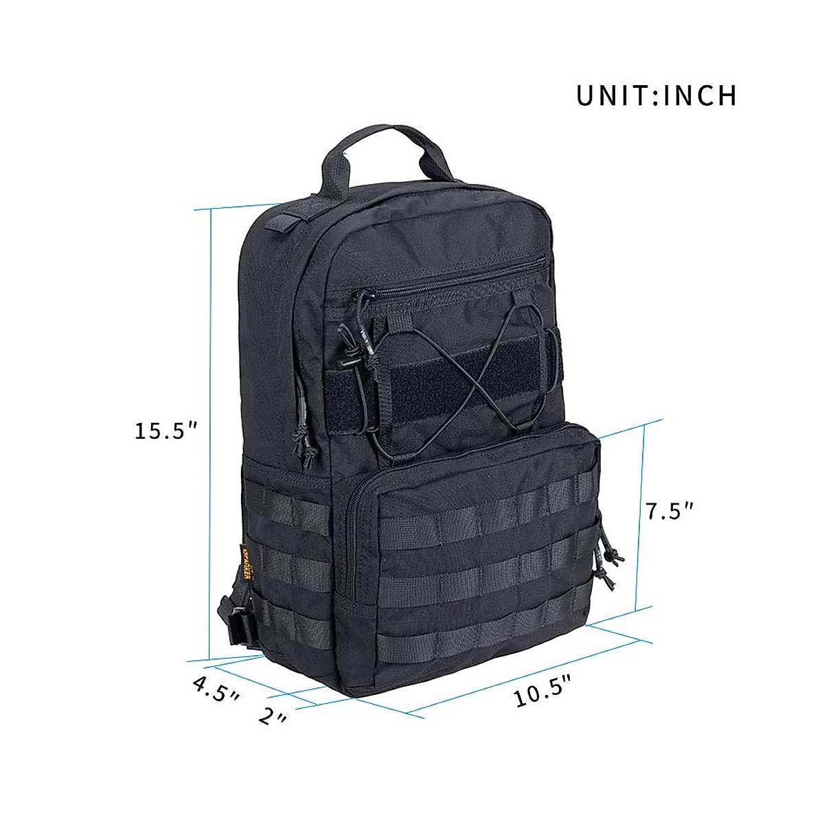 EXCELLENT ELITE SPANKER Outdoor Hydration Backpack Bundle Packs Water Bladder Carrier for 3L Water Bladder(Black)