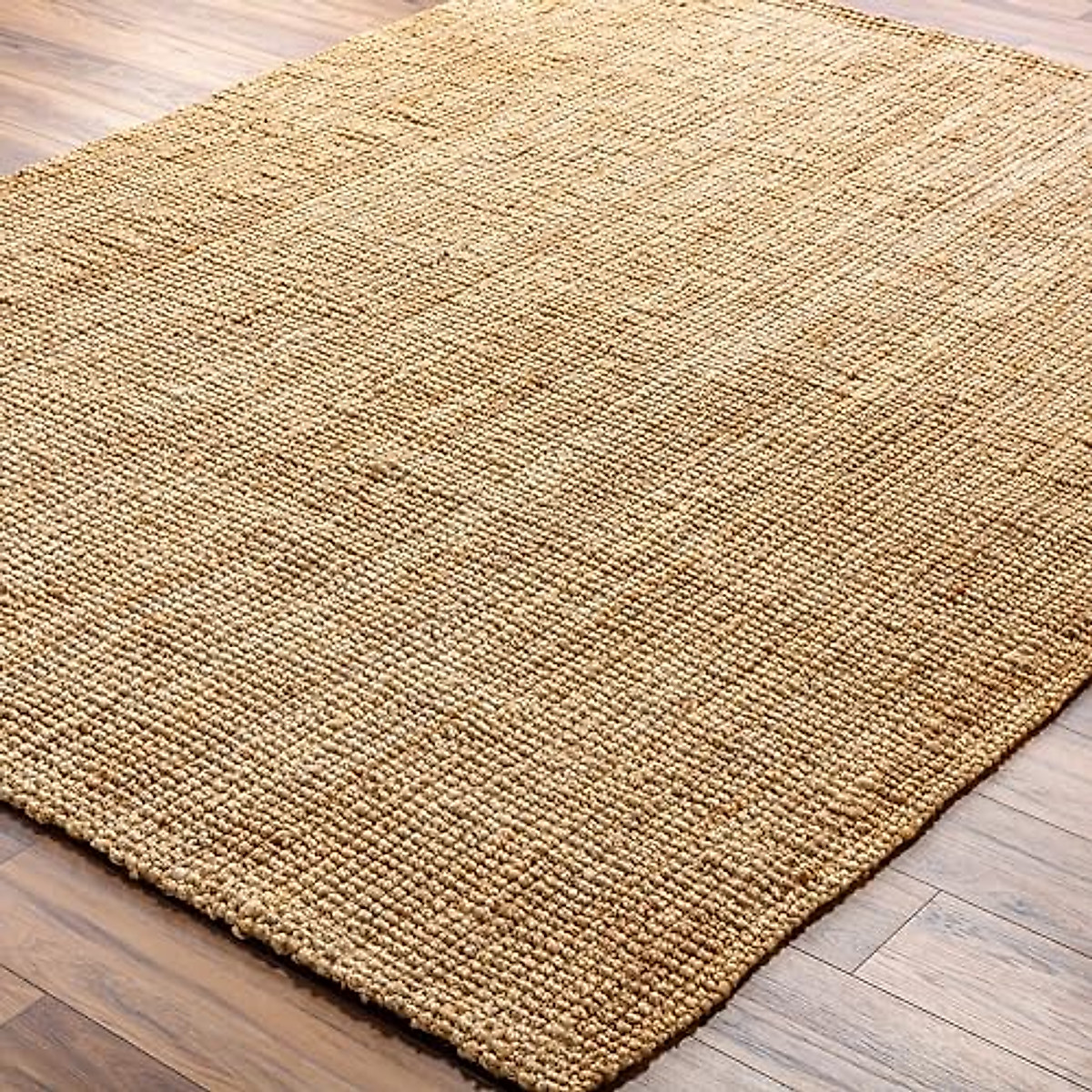 Hauteloom Ilana Jute Living Room, Bedroom Area Rug - Transitional, Traditional - Faded Driftwood,Chocolate Brown,Dark Brown - 8'6" x 11'6"