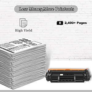 【With CHIP】Compatible Toner Cartridge 134X W1340X ( 134A W1340A ) High Yield 2400 Pages for H P M209 M209dw M234dw M234sdw M234sdn【Doesn't Work with M209dwe M234dwe M234sdwe M234sdne H P+ Printers】