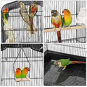 Yaheetech 41-inch Open Top Medium Parakeet Bird Cages for Parakeets Finches Canaries Lovebirds Small Quaker Parrots Cockatiels Budgie Green Cheek Conure Travel Pet Flight Bird Cage Birdcage