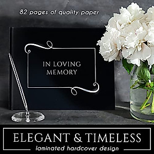in Loving Memory Funeral Guest Book, Funeral Guestbook with Pen, Memorial Service Guest Book, Memorial Guest Book, Memorial Book, Funeral Book, Signature Book, Funeral Book Guest (FGB001)