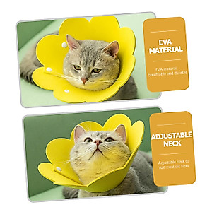 Balacoo 10 Pcs Sponge cat Headgear cat Cone Collar Soft alternatives Soft cat Cone Decoration -bite Collar Chocker Small cat Collar Cones for Cats pet Ball The cat eva