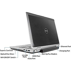 Premium Dell Latitude E6430 14 Inch HD Business Laptop (Intel Core i7-3520M up to 3.6GHz, 16GB DDR3 RAM, 1TB HDD USB, DVD, HDMI, VGA, Windows 10 Pro) (Renewed)