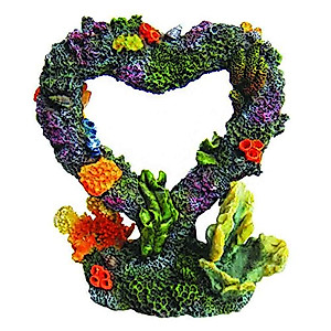 Siger Aquarium Ornaments Resin Big Heart Aquarium Supplies for Theme Decorations Fish Tank Aquatic Plants Accessories