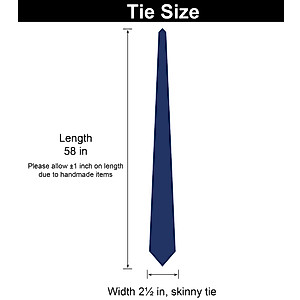 BELLUNO Floral Skinny Tie for Men, Slim Flower Tie for Wedding, Activities, Gift Box-Beige Blue