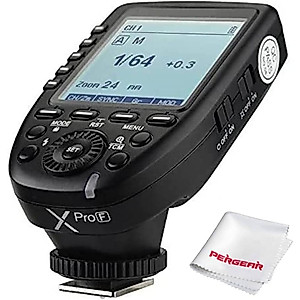 Godox Xpro-F for Fuji Fujifilm TTL Wireless Flash Trigger, 1/8000s HSS, TTL-Convert-Manual Function, Large Screen, 5 Dedicated Group Buttons, 11 Customizable Functions with Cleaning Kit