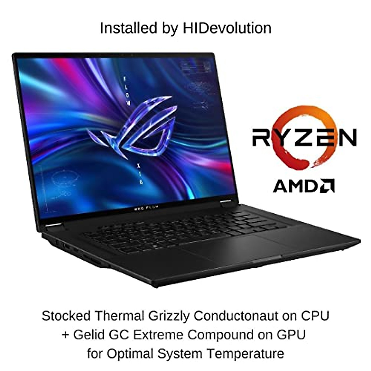 HIDevolution ASUS ROG X16 GV601RM 16" WQXGA 165Hz Touch, 3.3 GHz Ryzen 9 6900HS, RTX 3060, 16 GB 4800MHz RAM, 16 TB PCIe SSD