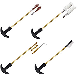 APCHYWELL 9mm Pistol Cleaning Kit, Handgun Cleaning kit for .357 .38 with Bronze Bore Brush, Brass Jag Adapter, Empty Bottle, Nylon Brushes