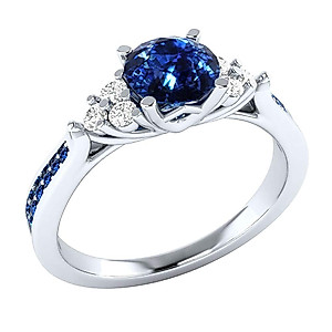 super1798 Fashion Women Shiny Zircon Inlaid Engagement Wedding Promise Ring Finger Jewelry - 10
