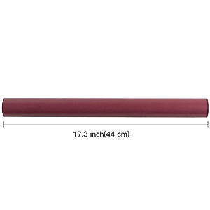 RUSPEPA Wine Red Wrapping Paper Solid Color- Mini Roll - for Christmas, Wedding, Birthday, Shower, Congrats, and Holiday - 17.5 Inches X 32.8 Feet